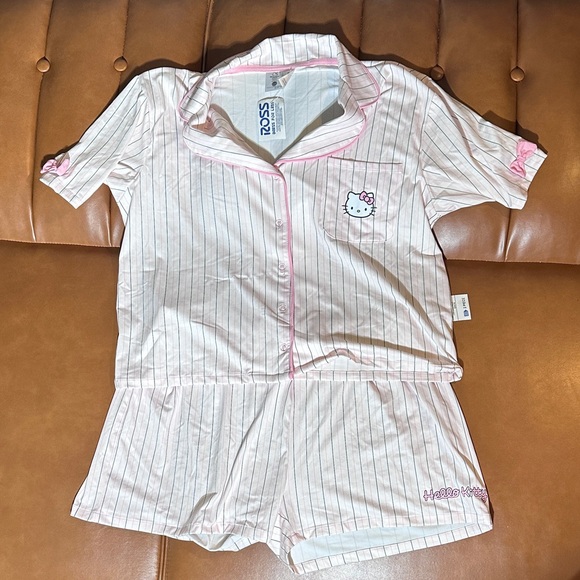Hello Kitty | Intimates & Sleepwear | Hello Kitty Pink White Striped ...
